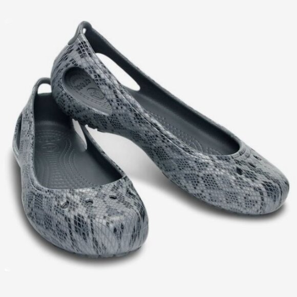 CROCS | Shoes | Crocs Kadee Womens Slip On Shoes Ballet Flat Snake ...